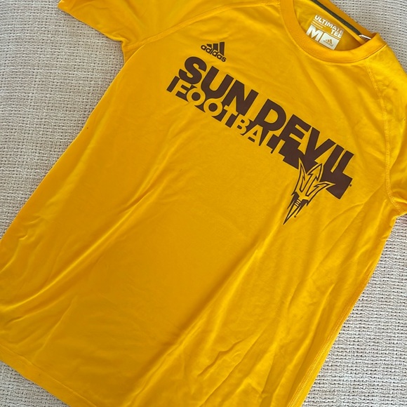 adidas | Shirts | Asu Football Tshirt | Poshmark
